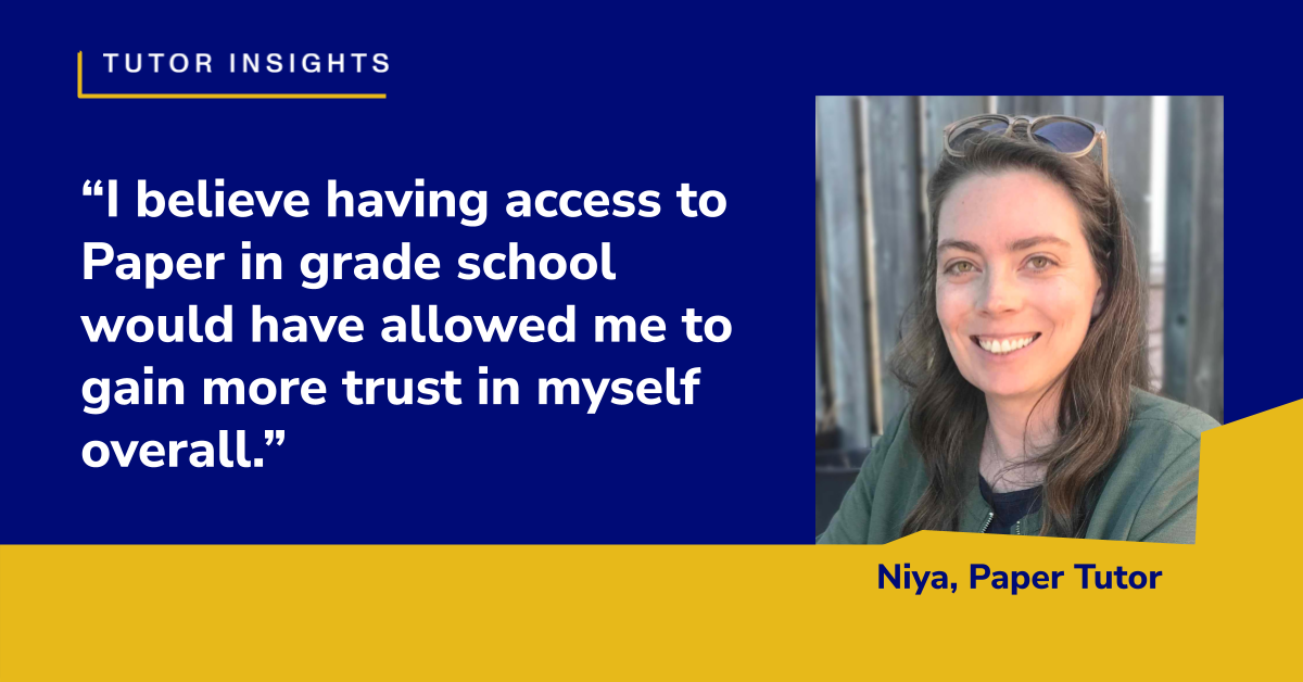 Paper Blog | A Paper tutor reflects on struggling as a young student